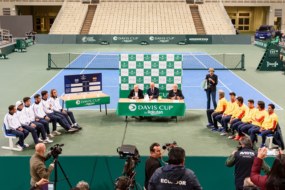 Greece vs Ecuador - Davis Cup, οι ομάδες